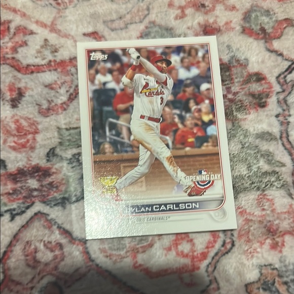 Topps | Games | Topps Baseball Card Red And White Swing | Poshmark